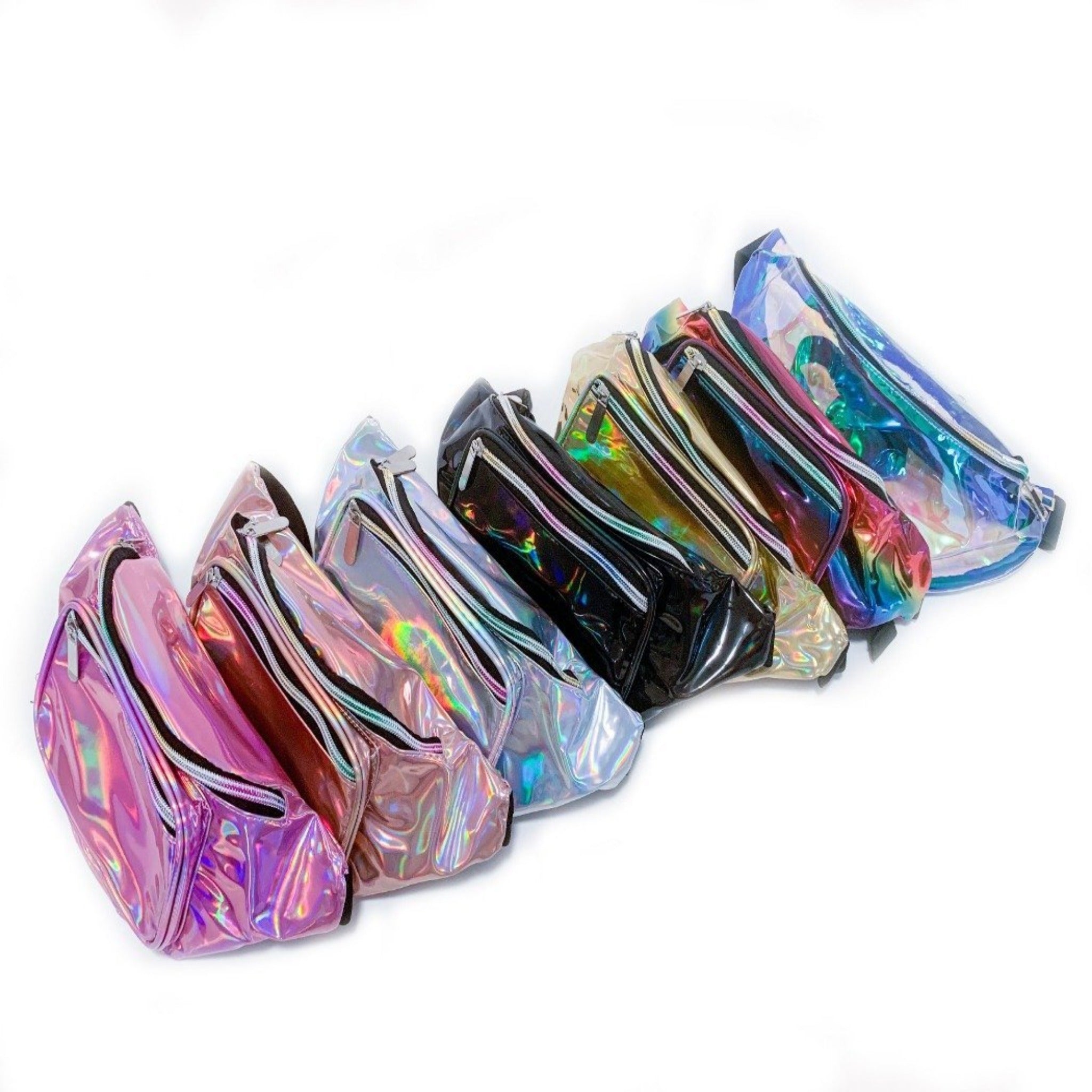 Light Pink Holographic Metallic Fanny Pack – Lyte Up Clothing